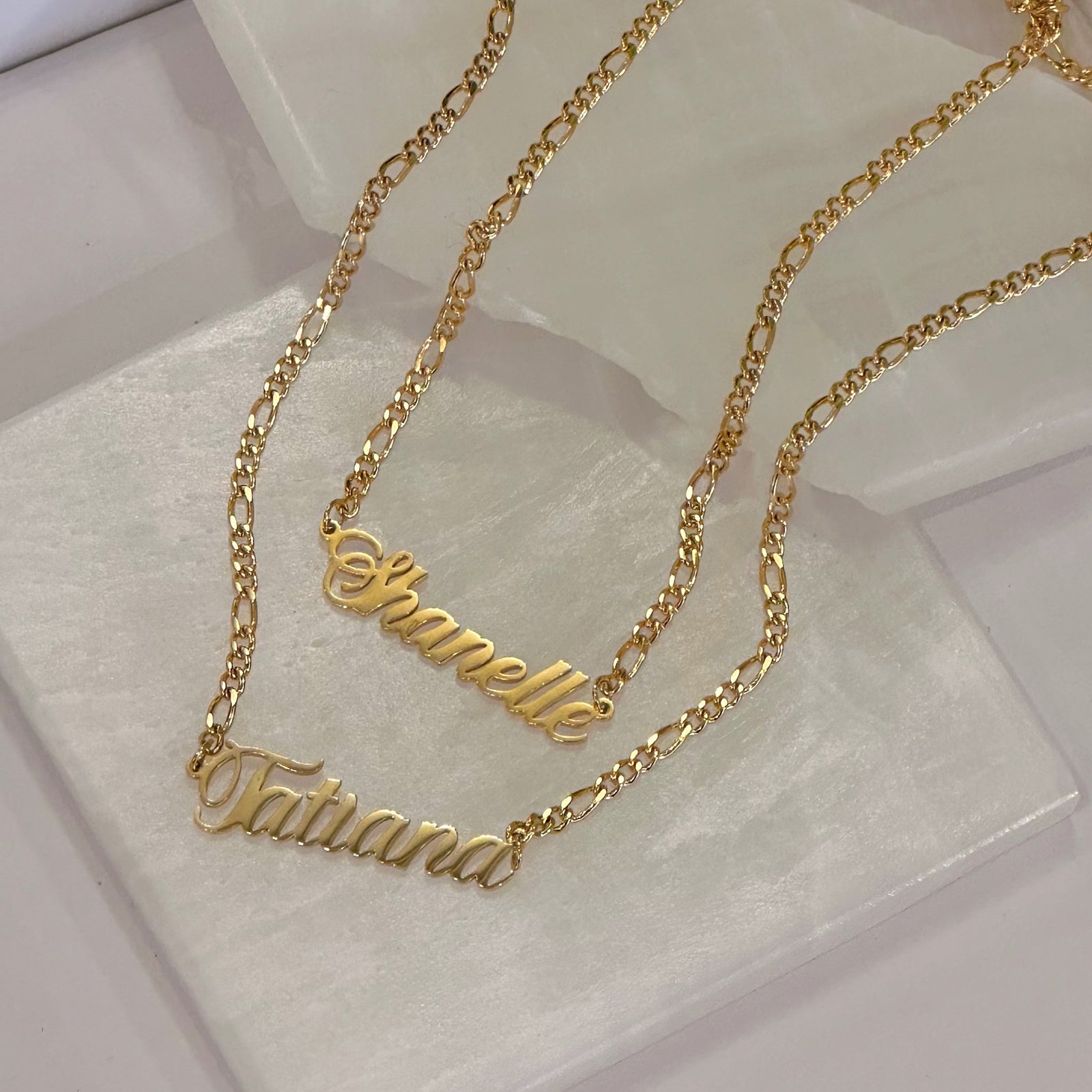 Script nameplate necklace store